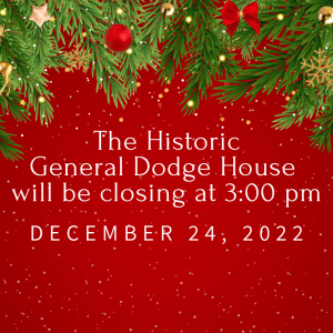 Events: Calendar | Historic General Dodge House | The Home of Grenville ...